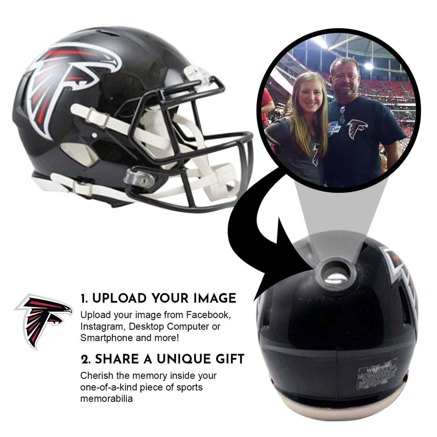 Atlanta Falcons NFL Collectible Mini Helmet|Picture Inside|FANZ ...