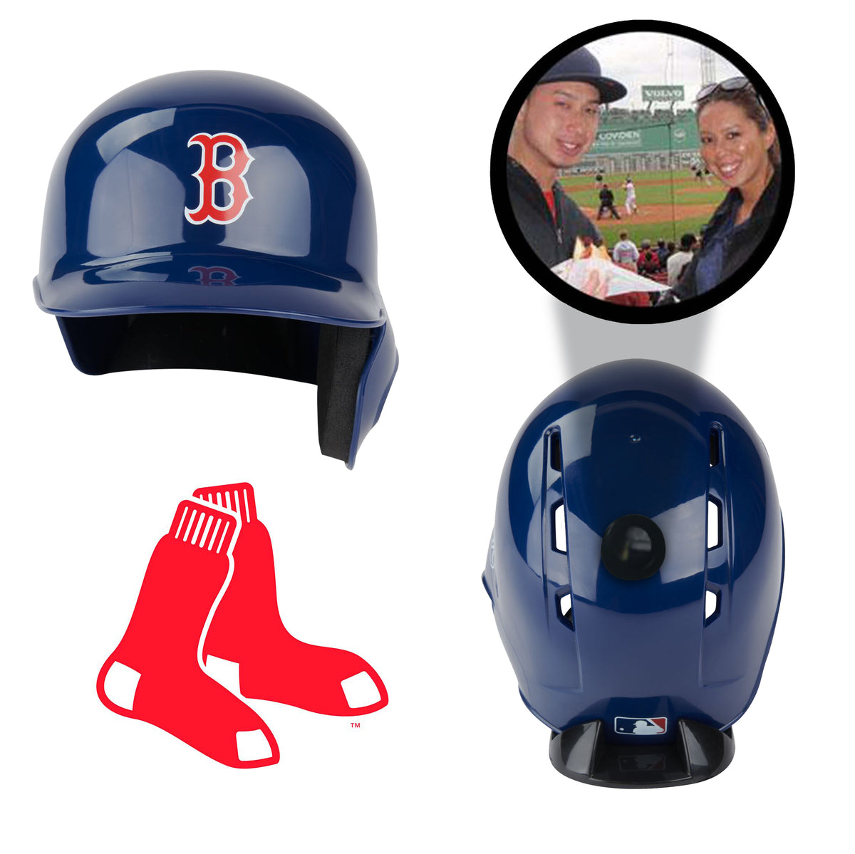 Boston Red Sox MLB Collectible Mini Batting Helmet|Picture Inside|FANZ ...