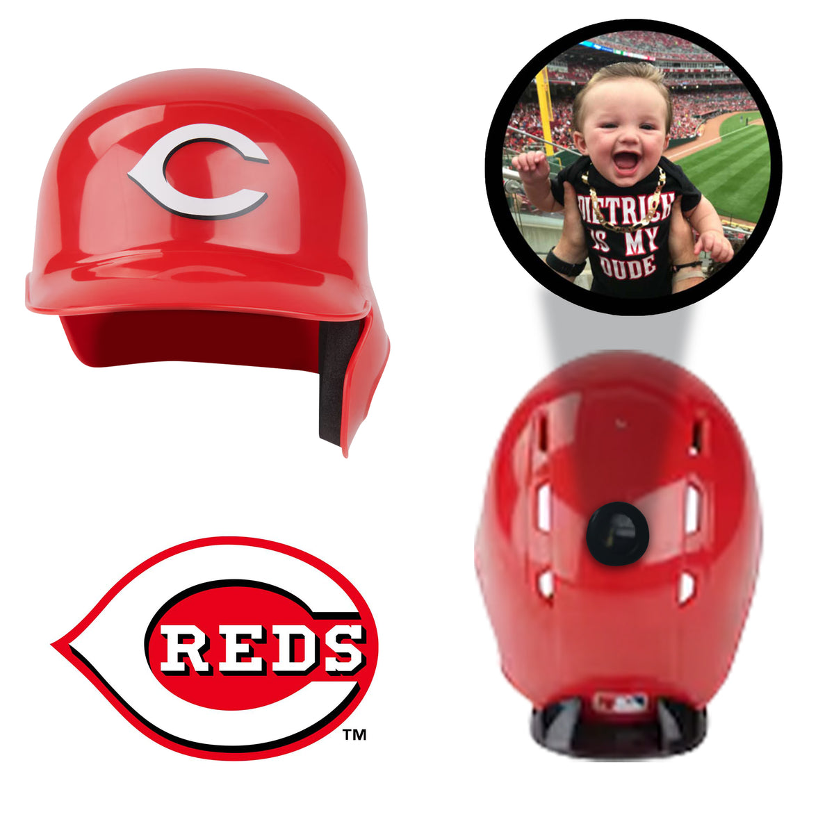Cincinnati Reds MLB Collectible Mini Batting Helmet|Picture Inside|FANZ ...