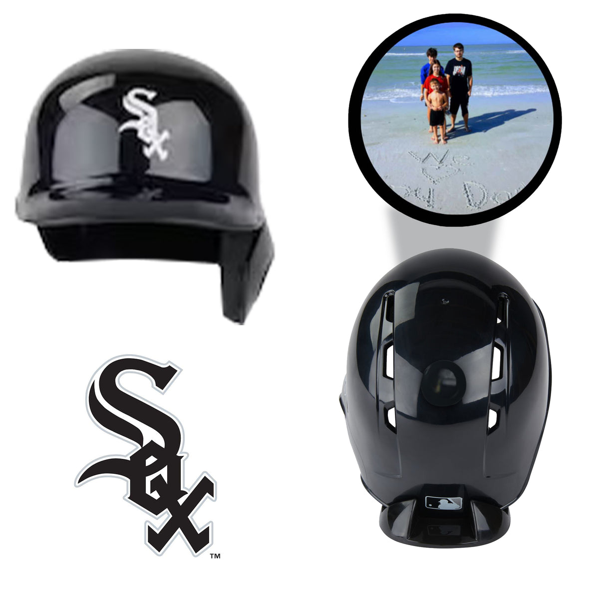 Chicago White Sox MLB Collectible Mini Batting Helmet|Picture Inside ...