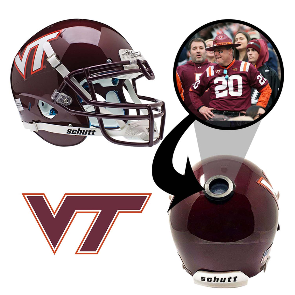 Virginia Tech Hokies College Football Collectible Mini Helmet | Picture ...