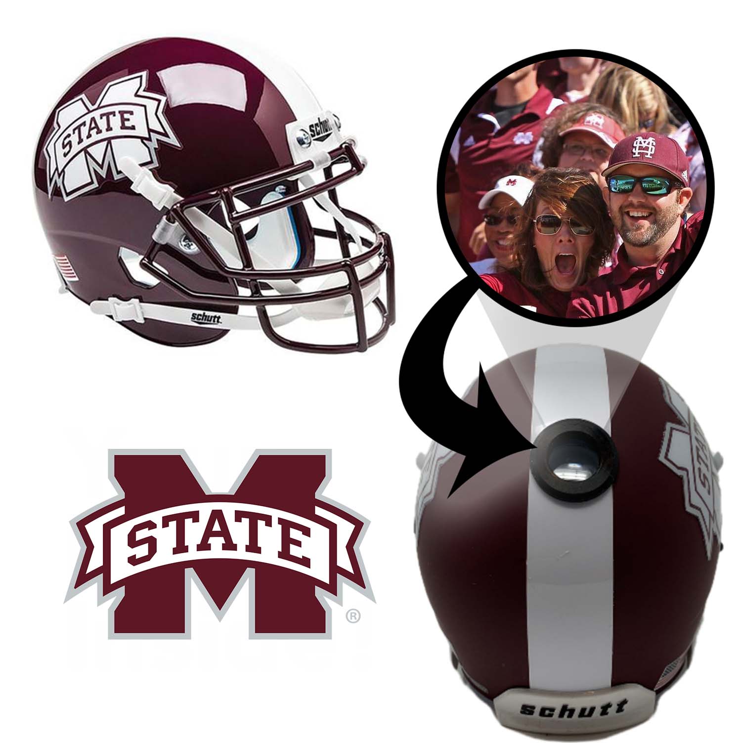 MSU Bulldogs College Football Collectible Mini Helmet | Picture Inside ...