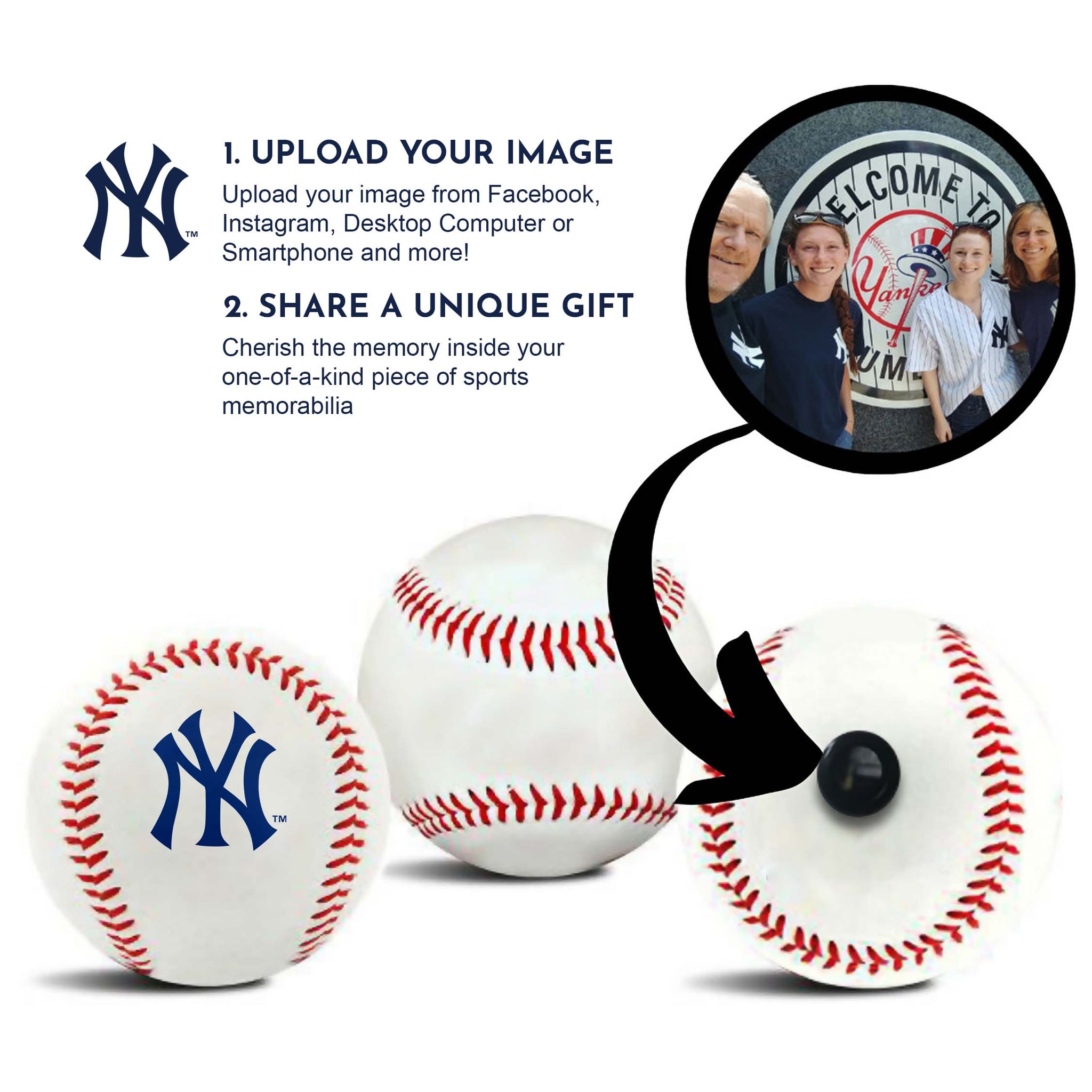 New York Yankees MLB Collectible Baseball|Picture Inside|FANZ ...