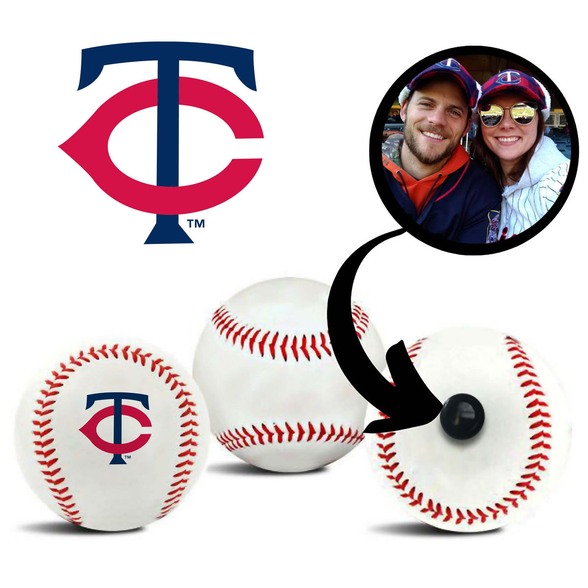 Minnesota Twins MLB Collectible Baseball|Picture Inside|FANZ ...