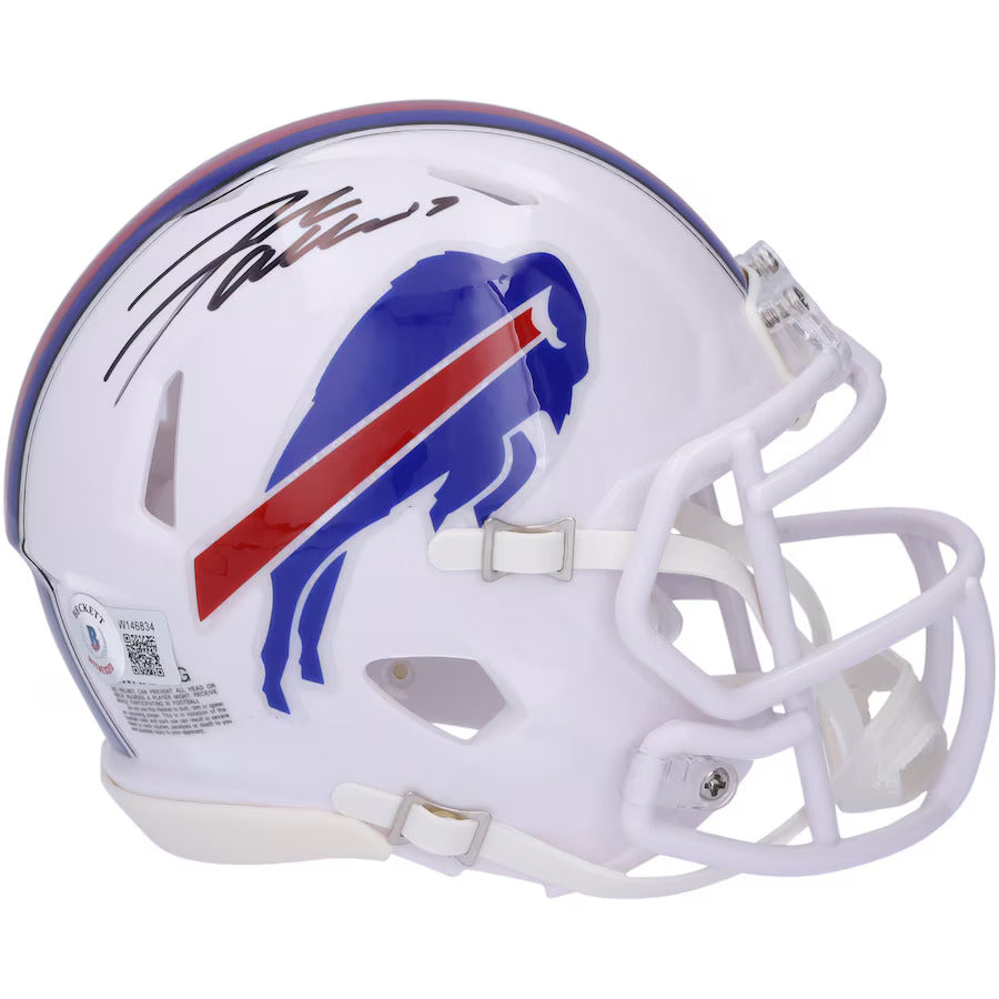 Josh Allen Buffalo Bills Authentic Autographed Riddell Speed Mini Helm ...
